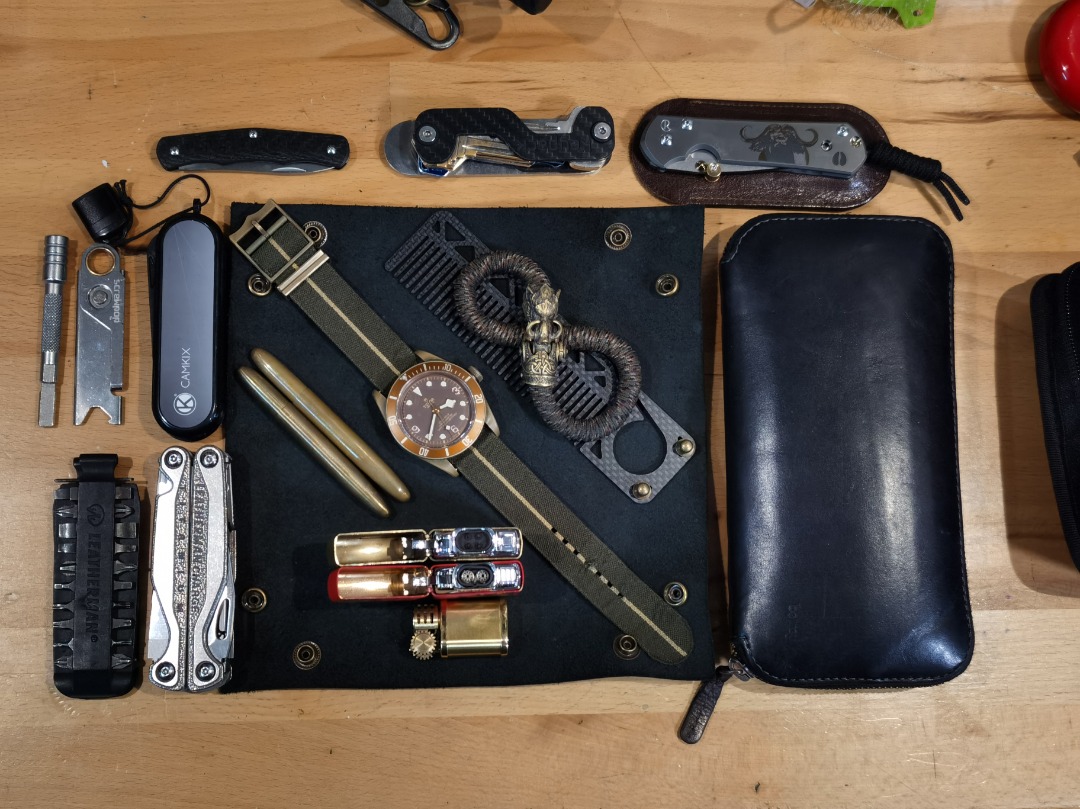Brass bronze fiber edc via @everydaycarry – The Eclectic Mind of Ryan